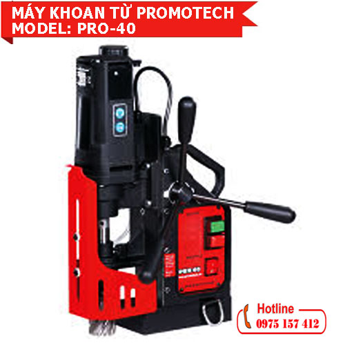 Máy khoan từ Promotech PRO-40, khoan từ trên bảng mã 40mm