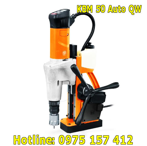 Máy khoan từ KBM-50 Auto QW, khoan từ tự động ăn phôi 12-50mm.