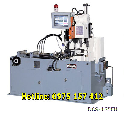 Máy cưa đĩa DCS-125FH, cưa đĩa 370mm tự động ăn phôi hiệu Dong Jin.